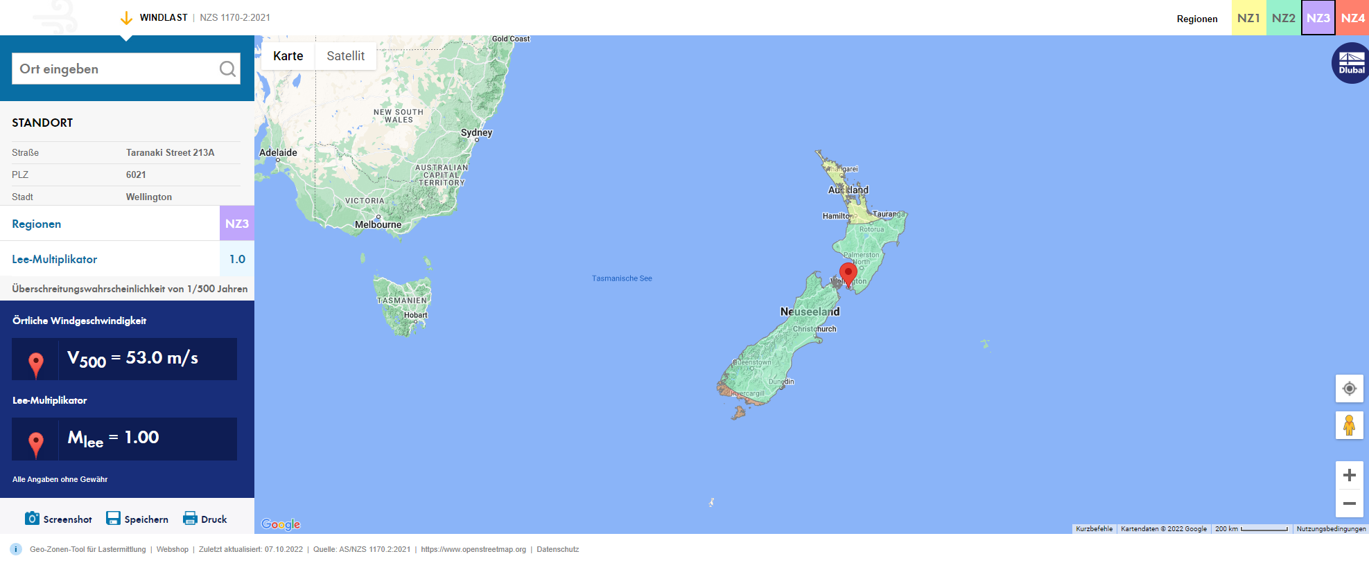 Wind Zones of New Zealand According to AS/NZS 1170.2:2011