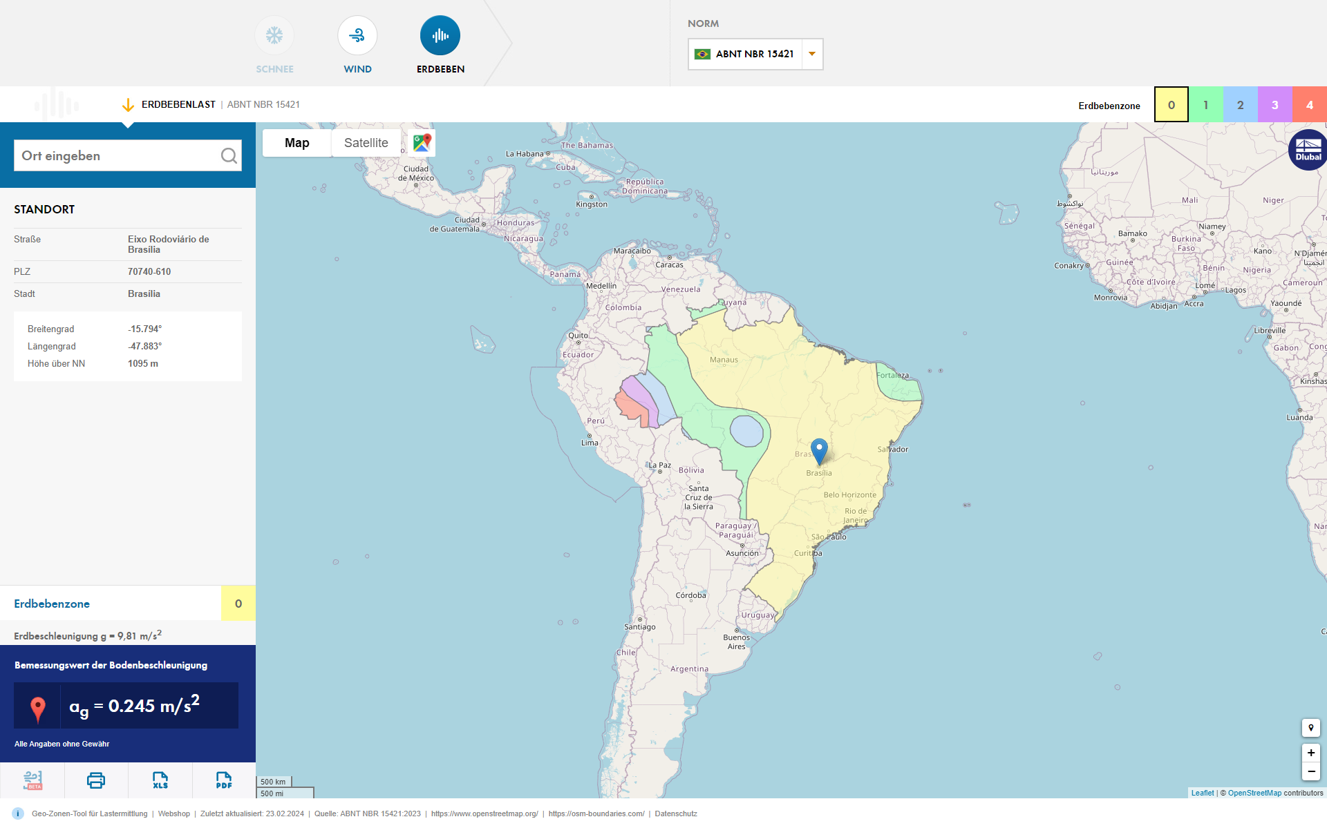 Seismic Zones of Brazil According to ABNT NBR