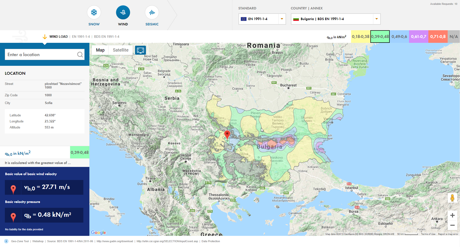 Fundamental Value of Basic Wind Velocity Pressure for Bulgaria ...